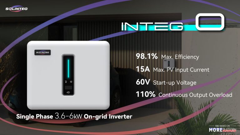 Solinteg launches single phase 3.6-6kW on-grid inverter for the residential application - Solinteg